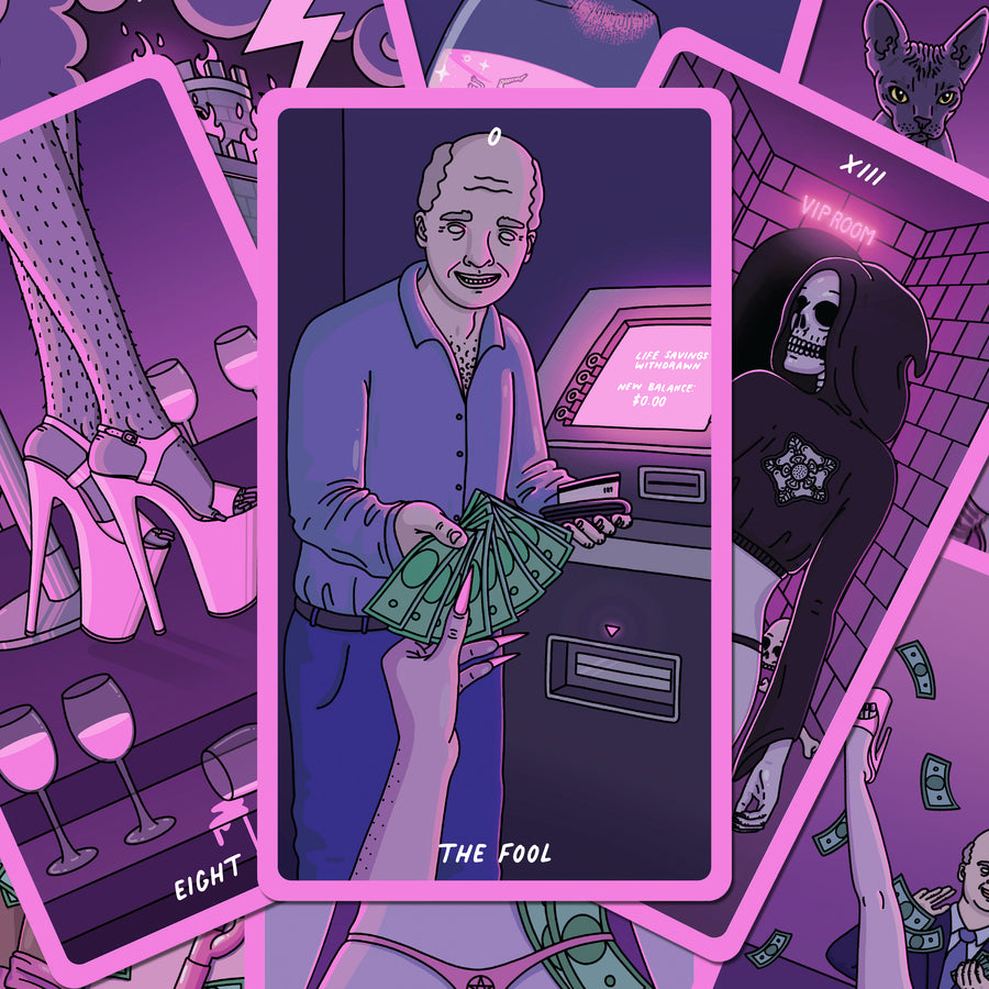 PINK TAROT CARDS | HOLOGRAPHIC DECK | AUSTRALIA